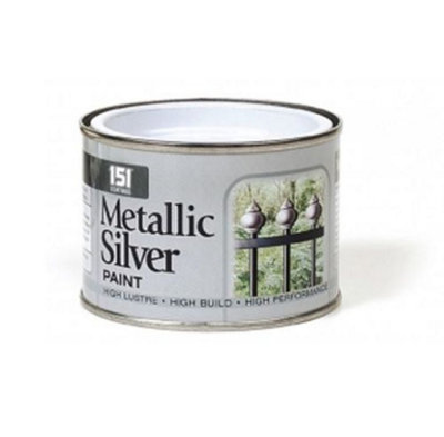 151 Metallic Silver paint - 180ml | DIY at B&Q