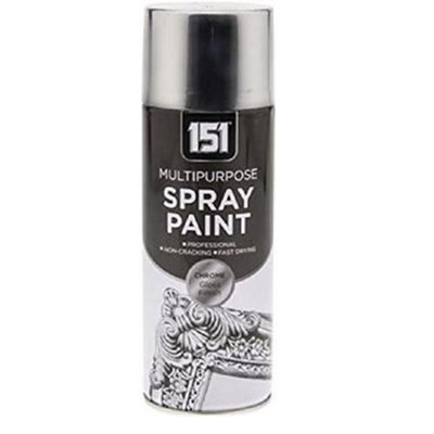 151 Paint Chrome Gloss 400ml (Spray) | DIY at B&Q