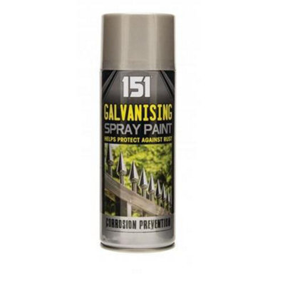 Buy 151 Paint Galvanised Effect 400ml (Spray) - Pack of 4 | DIY at B&Q