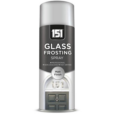 151 Paint Glass Frosting 400ml (Spray) - Pack of 2 | DIY at B&Q