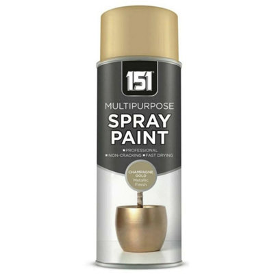 Buy 151 Paint Metallic Gold 200ml (Spray) | DIY at B&Q