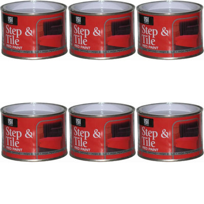 151 Step & Tile Red Paint 180ml (Pack of 6) | DIY at B&Q