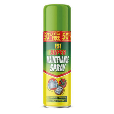 151 Super Maintenance Lubricates & Penetrates 300ml - Clean & Protect ...