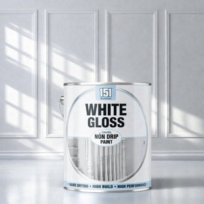 151 White Gloss Non-Drip Varnish Paint 300ml