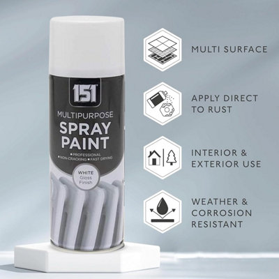 151 White Gloss Paint 250ml Multi-Surface Paint for DIY, Restoration ...