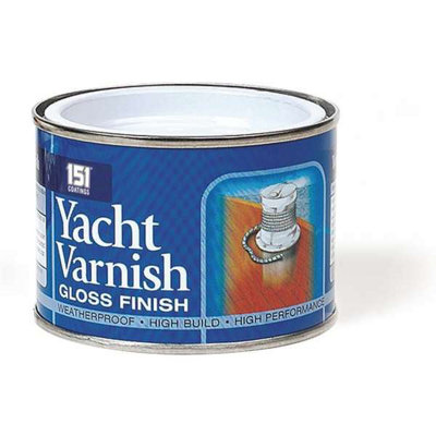 151 Yacht Varnish Gloss Finish 180ml - Waterproof, High Build, High ...