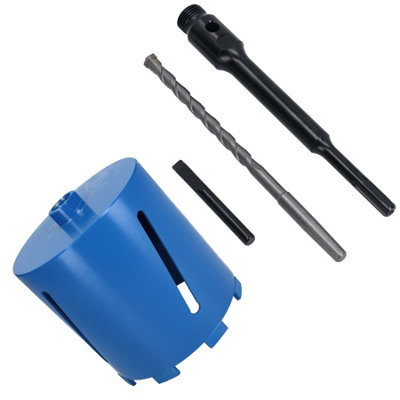 152mm x 150mm Dry Diamond Core Drill Cutter With 1/2in BSP SDS Arbor Guide