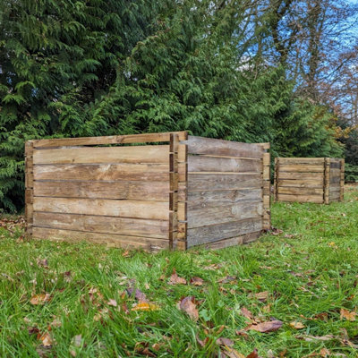 1575 Litre Wooden Compost Bin - Extra Large Composter by Woven Wood™