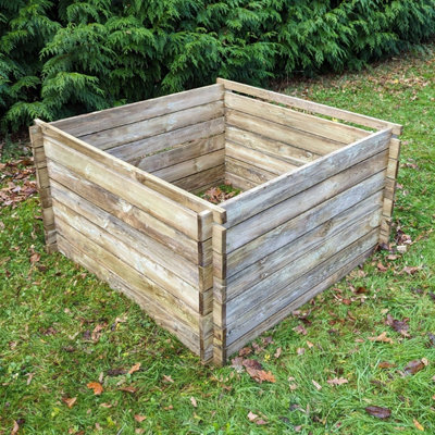 1575 Litre Wooden Compost Bin - Extra Large Composter by Woven Wood ...