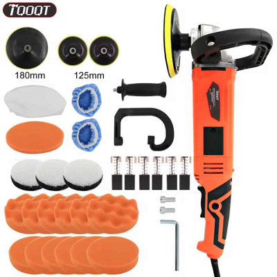 1580W electric car buffer and polisher kit, 7-speed high-power ...