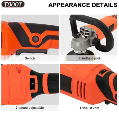 1580W electric car buffer and polisher kit, 7-speed high-power ...