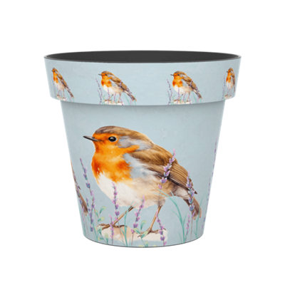 15cm Outdoor Indoor Zest Pot Robin