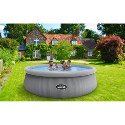 15ft Round Garden Swimming Pool with Pump and Accessories - Durable ...