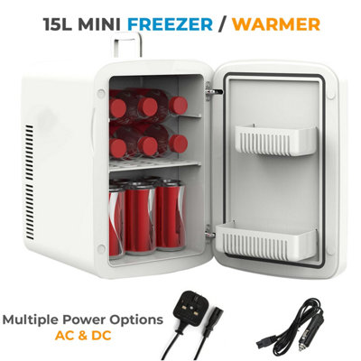 15L Mini Fridge Table Top Electric Cooler & Warmer Portable Ice Box ...