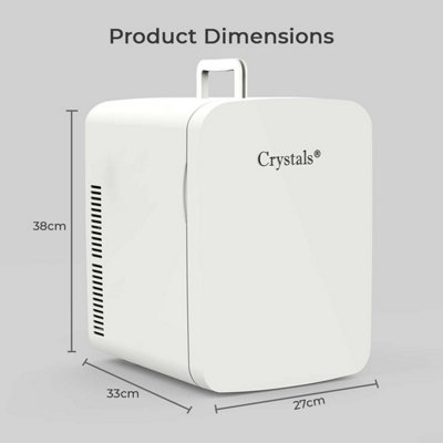 15L Mini Fridge Table Top Electric Cooler & Warmer Portable Ice Box ...