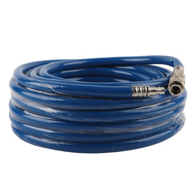15M Flexible PVC Pneumatic Hose with Quick Connector for Air Compressors