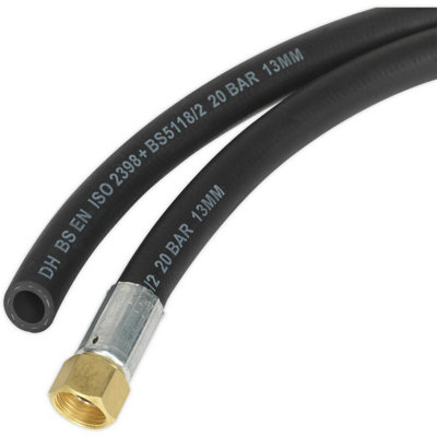 15m High Flow Air Hose Kit with BSP Unions and Adaptors for ...