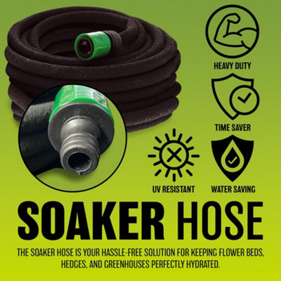 15m Hozelock Compatible Porous Soaker Hose Garden Drip Irrigation ...