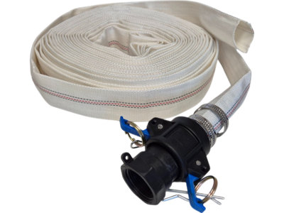 15m Lay Flat Hose 1.25" Kit K Collapsible Water Transfer Hose with ...