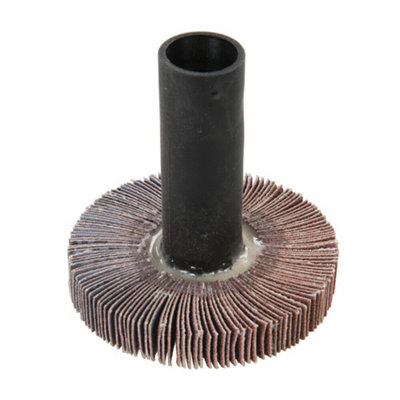 Buy 15mm 120 Grit Round Sanding Flap Wheel Electric Barrell Drum ...