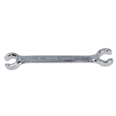 15mm + 17mm Metric Combination Flare Nut Brake Gas Fuel Pipe Spanner Wrench
