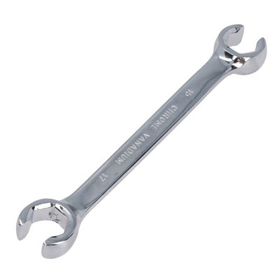 15mm + 17mm Metric Combination Flare Nut Brake Gas Fuel Pipe Spanner Wrench