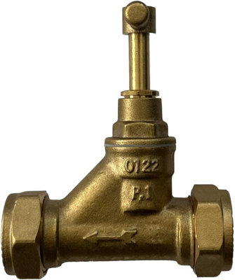 15mm Compression Stopcock Stoptap Polycock Valve MDPE Brass | DIY at B&Q