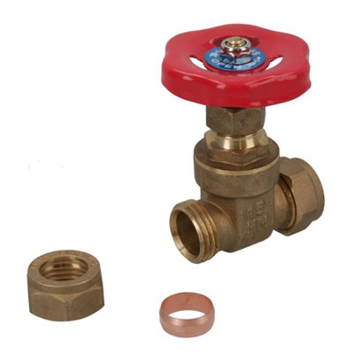 15mm Copper Pipe Gas Valve Isolator Turn On Off GasCock Plumbing Connector
