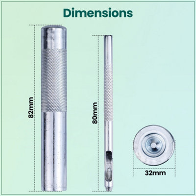 15mm Double Cap Rivets Fixing Hand Tool Set, Tubular Rivets Setting ...