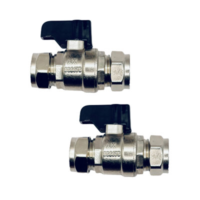 15mm Full Bore Isolating Ball O Fix service Valve Straight for Tap ...