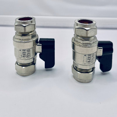 15mm Full Bore Isolating Ball O Fix service Valve Straight for Tap ...