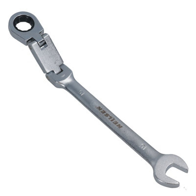 15mm Metric Double Jointed Flexi Ratchet Combination Spanner Wrench 72 ...