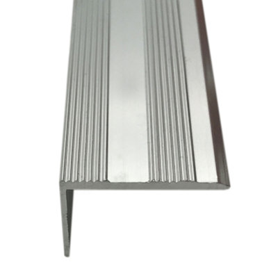 15mm Self-Adhesive Stair Nosing Trim Silver 3ft / 0.9metres Edging ...