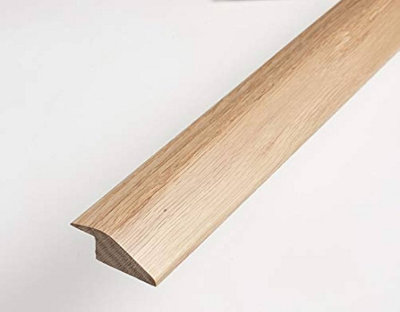 15mm Solid Oak Flooring Ramp Reducer Threshold Door Bar - Lacquered ...
