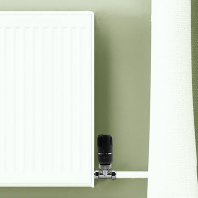15mm Straight Anthracite Grey Westherm Classic Thermostatic Radiator ...
