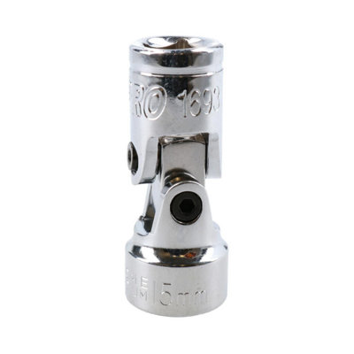 15mm Universal Joint Metric Socket 3/8" Drive 12 Point Flexible Wobble ...