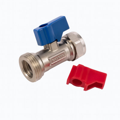 15mm x 3/4" Washing Machine Tap with Check Valve