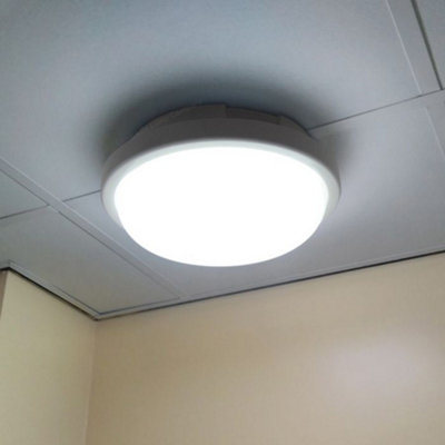 15w LED Bulkhead Round Ceiling Light Flush Mounted 6500k Cool White ...