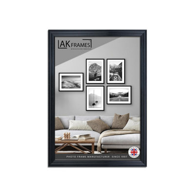 15x10" Classic Black Modern Picture Frame - Poster Frame for Photos ...