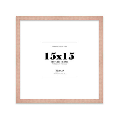15x15" Bronze Picture Frame - 15x15" Square Frame with 11x11" Mount for ...
