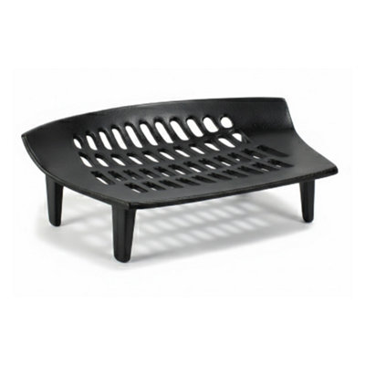 16 Inch Cast Iron Fireplace Grate Solid Fuel Coal & Log Grate