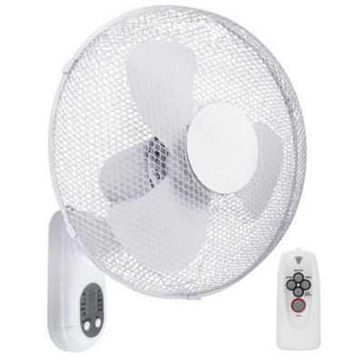 16 inch Oscillating Wall Fan Remote Control