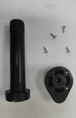 16 PACK Kitchen/ Bedroom Cabinet Legs 138mm - 174mm Height, Black ...