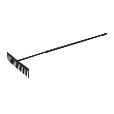 16 Tines Heavy Duty Steel Asphalt Rake Road Driveway Car Park Gravel ...