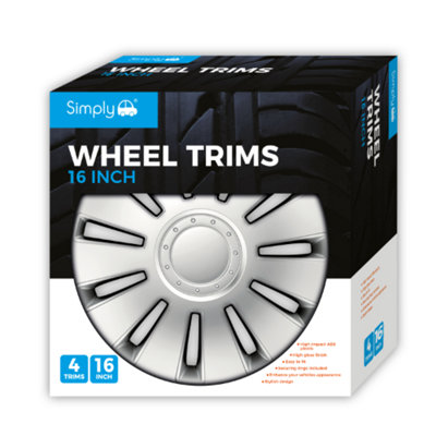 16" Wheel Trims Set "Magnus" Set of 4 by Simply | DIY at B&Q