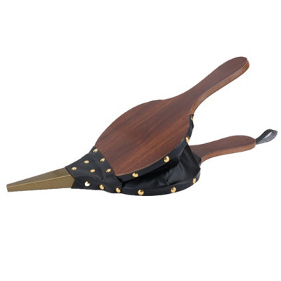 16" x 7" Wood Bellows Fireplace Fireside Blower Lighter Air Dark Brown ...