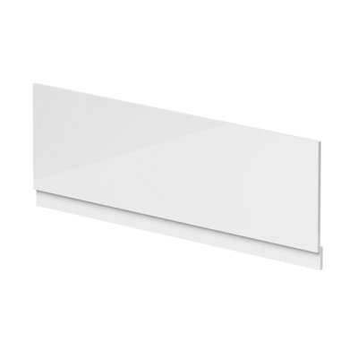 1600mm MDF Bath Front Panel & Plinth - Gloss White