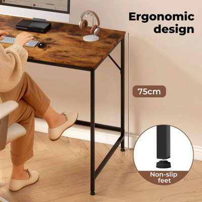 160cm Computer Desk With 4 Tier Shelf Home Office Study Workstation