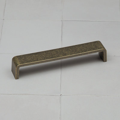 160mm Antique Brass Kitchen Cabinet Handle Rustic Gold D-Bar Cupboard ...