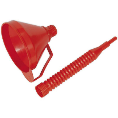 160mm Funnel with Flexible Spout & Filter - Integrated Handle ...